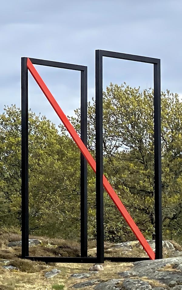 Sculpture exhibition in Pilane on Tjörn island